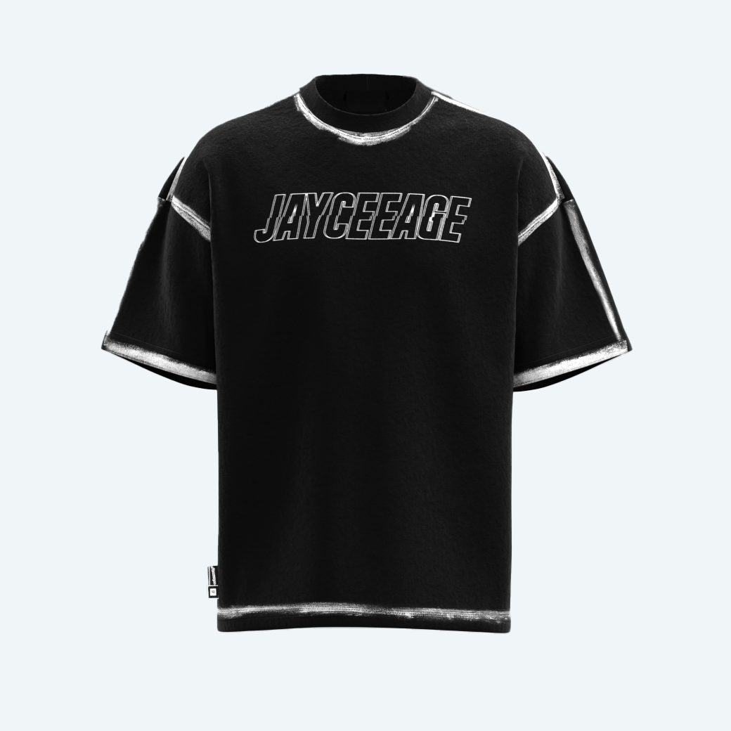 BRUSH BLACK TEE – JAYCEEAGE